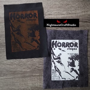 Horror Stories & Terror Tales Magazine Cover Screenprinted - Etsy