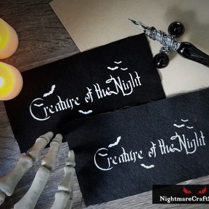 Creature of the Night Screenprinted Sew-on Patch - Etsy