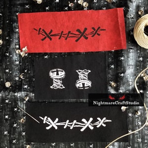 Stitches and Bolts - Frankenstein Monster Zombie Jacket Sew-on Patches ...