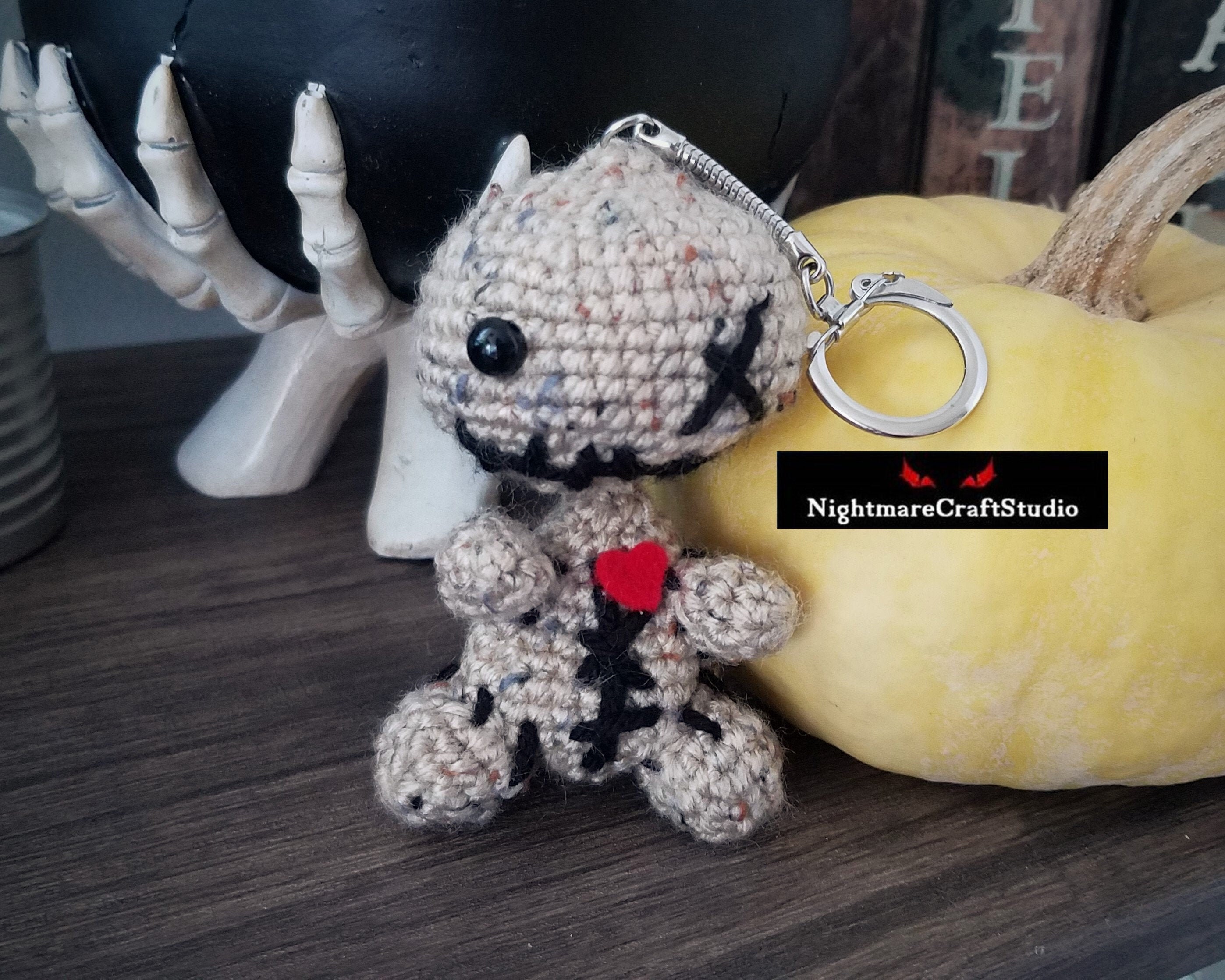 Crochet Voodoo Doll Keychain | Etsy
