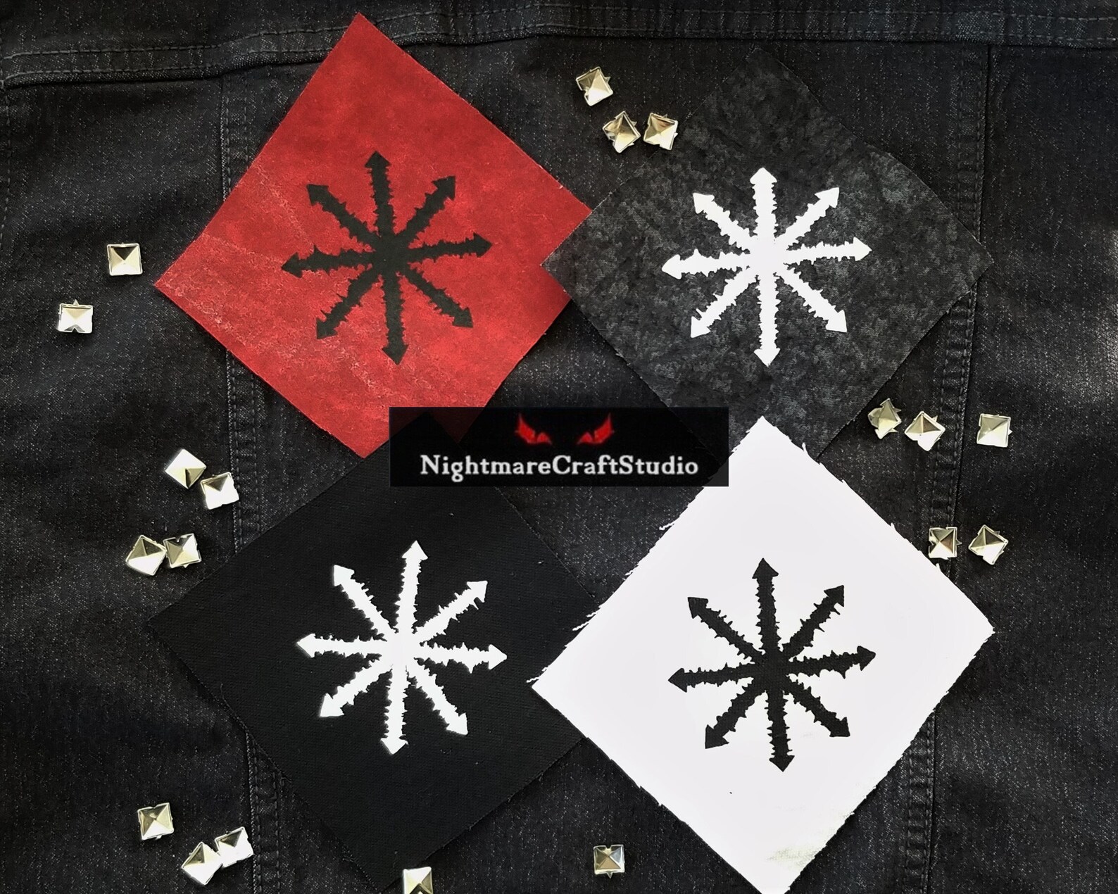 Chaos Star Screenprinted Cloth Patch - Etsy