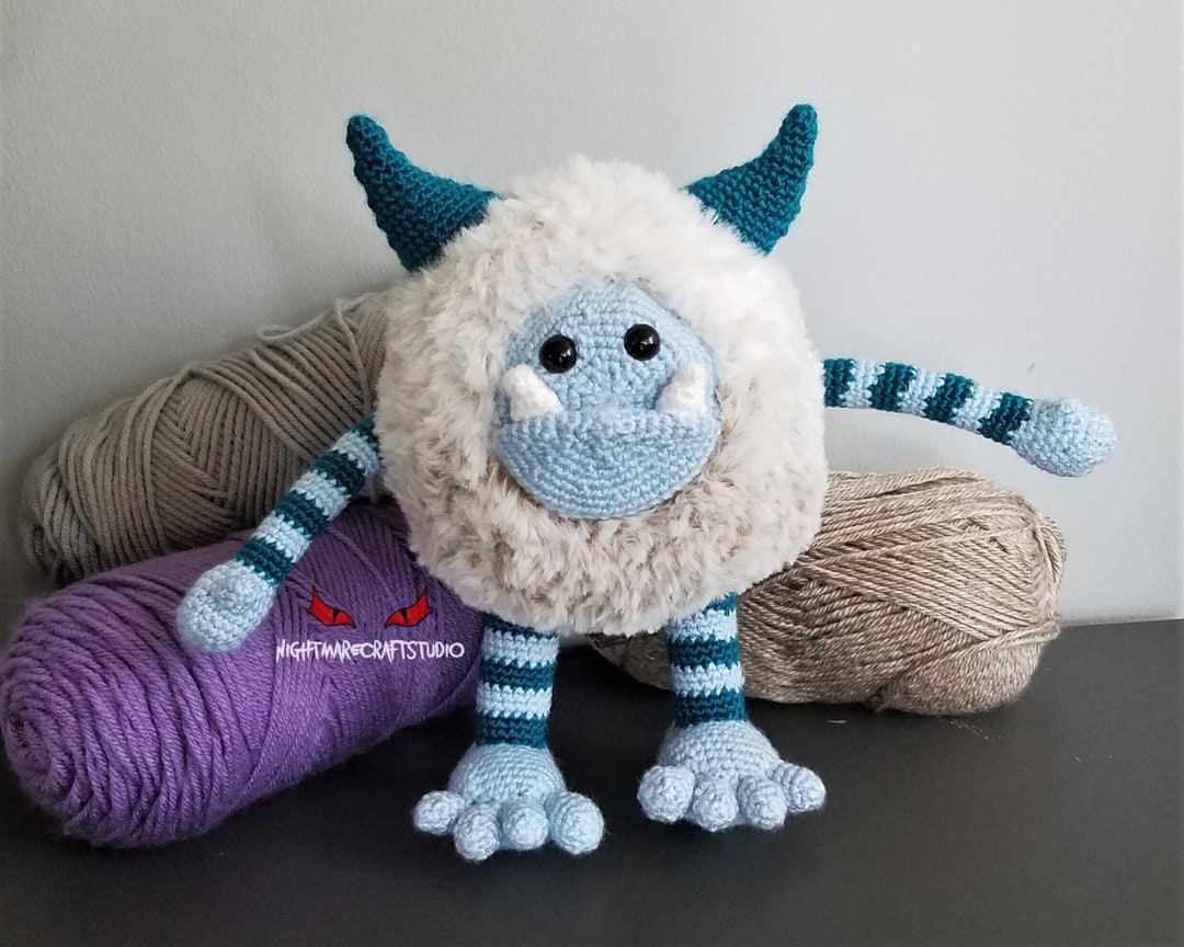 Big Yeti Crochet Plush With Faux Fur - Etsy