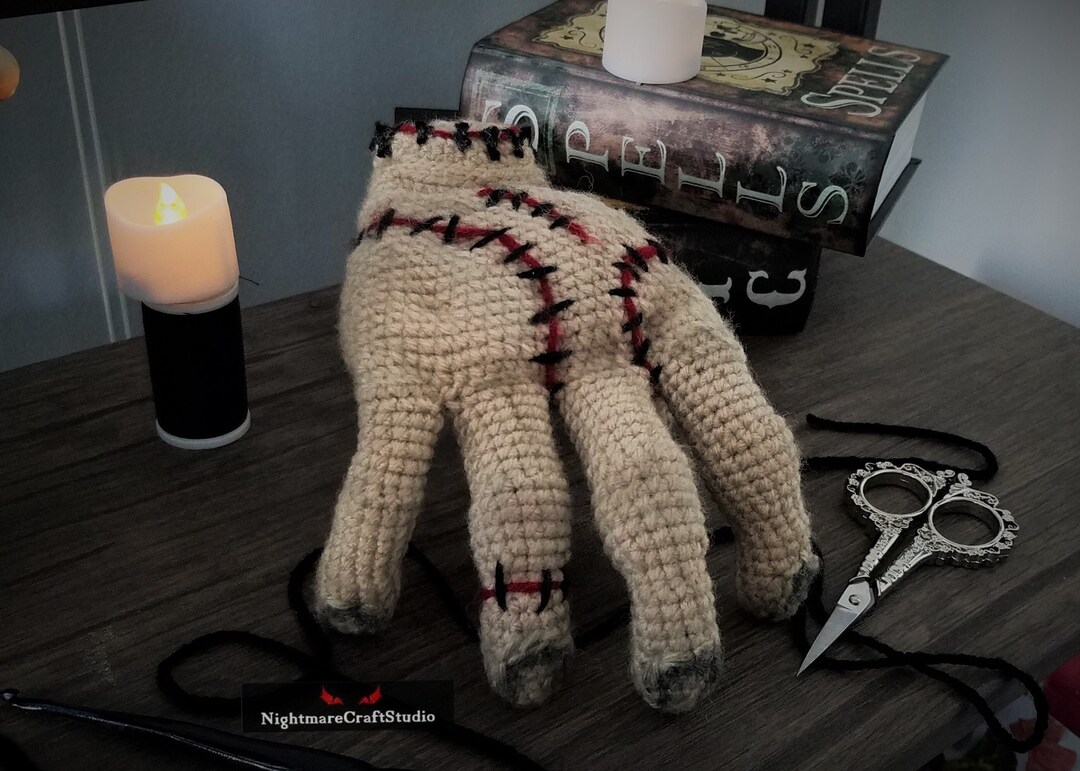 Thing Hand Posable Crochet Soft Sculpture Plush - Etsy
