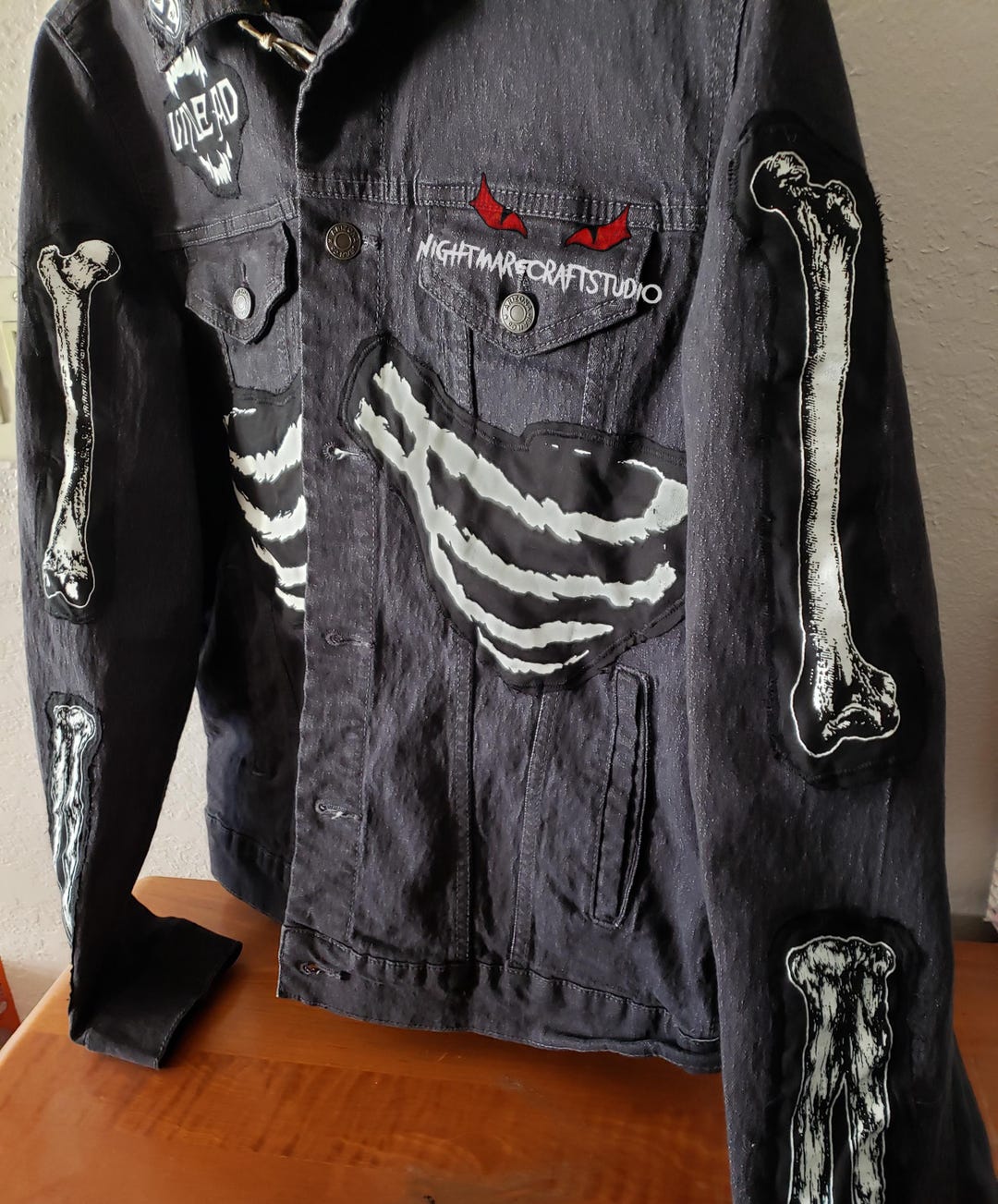 Rib Cage Cut & Sew-on Cloth Patch Set - DIY Skeleton, Zombie, Gothic, Undead, Monster Patch - Etsy