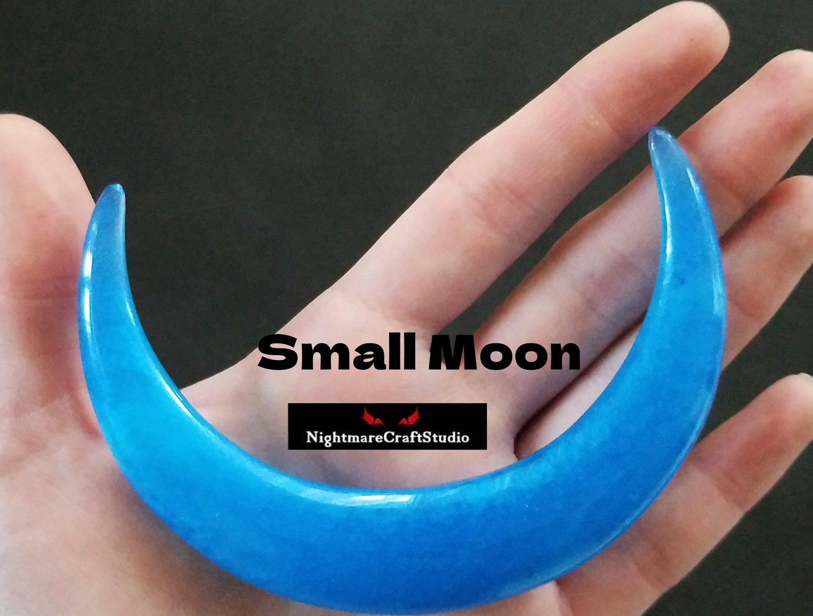 Blue Moon Shimmery Resin Crescent Moon Hair Stick - Etsy