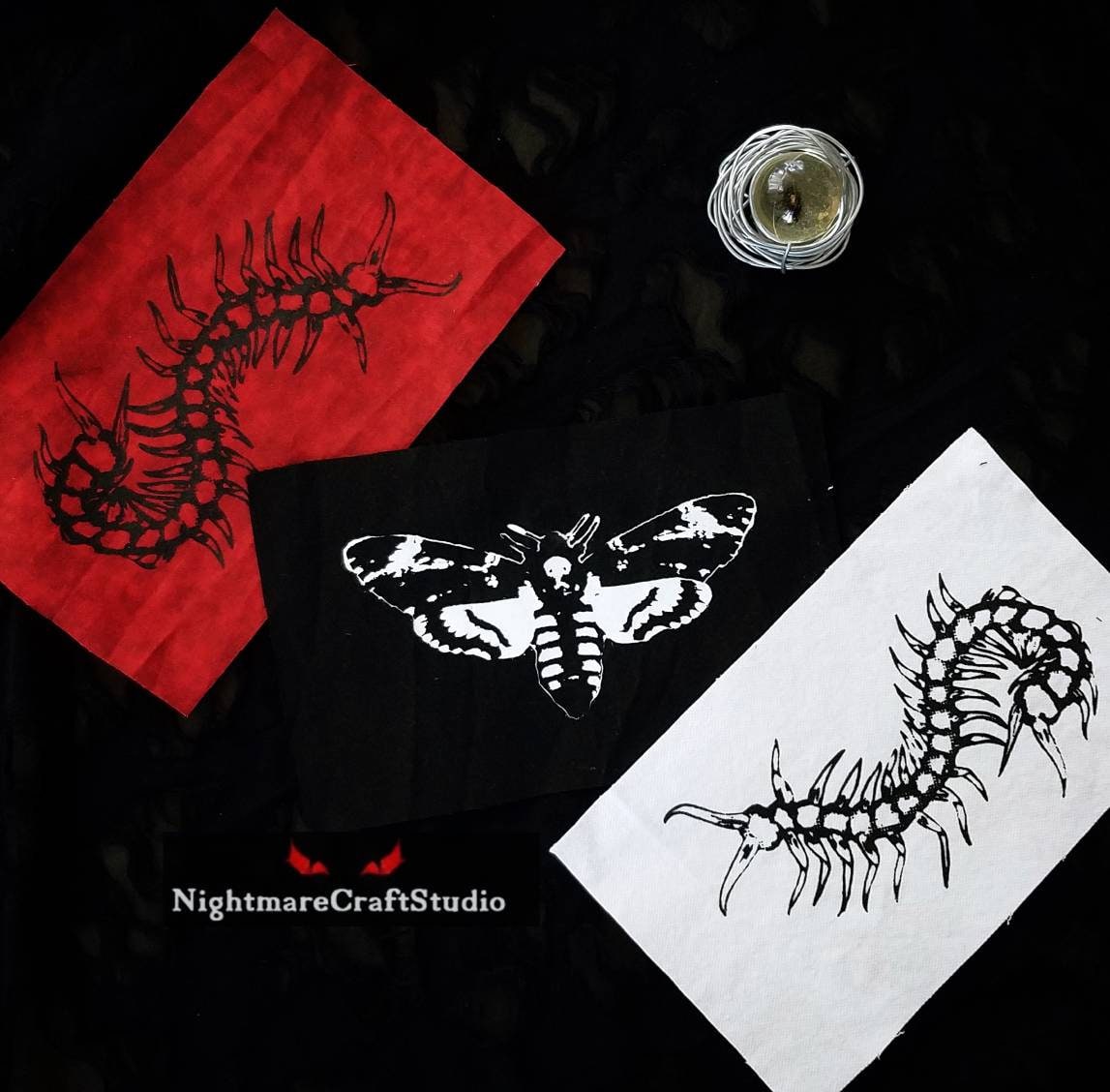 Centipede Screenprinted Patch Sew-on Punk Patch - Etsy