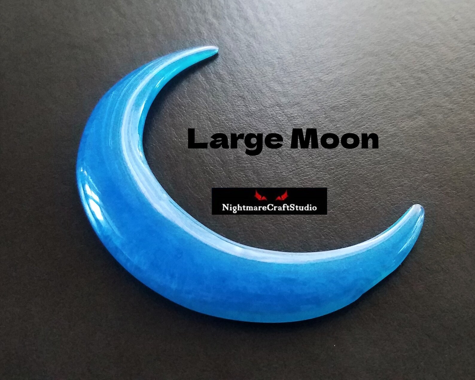 Blue Moon Shimmery Resin Crescent Moon Hair Stick - Etsy