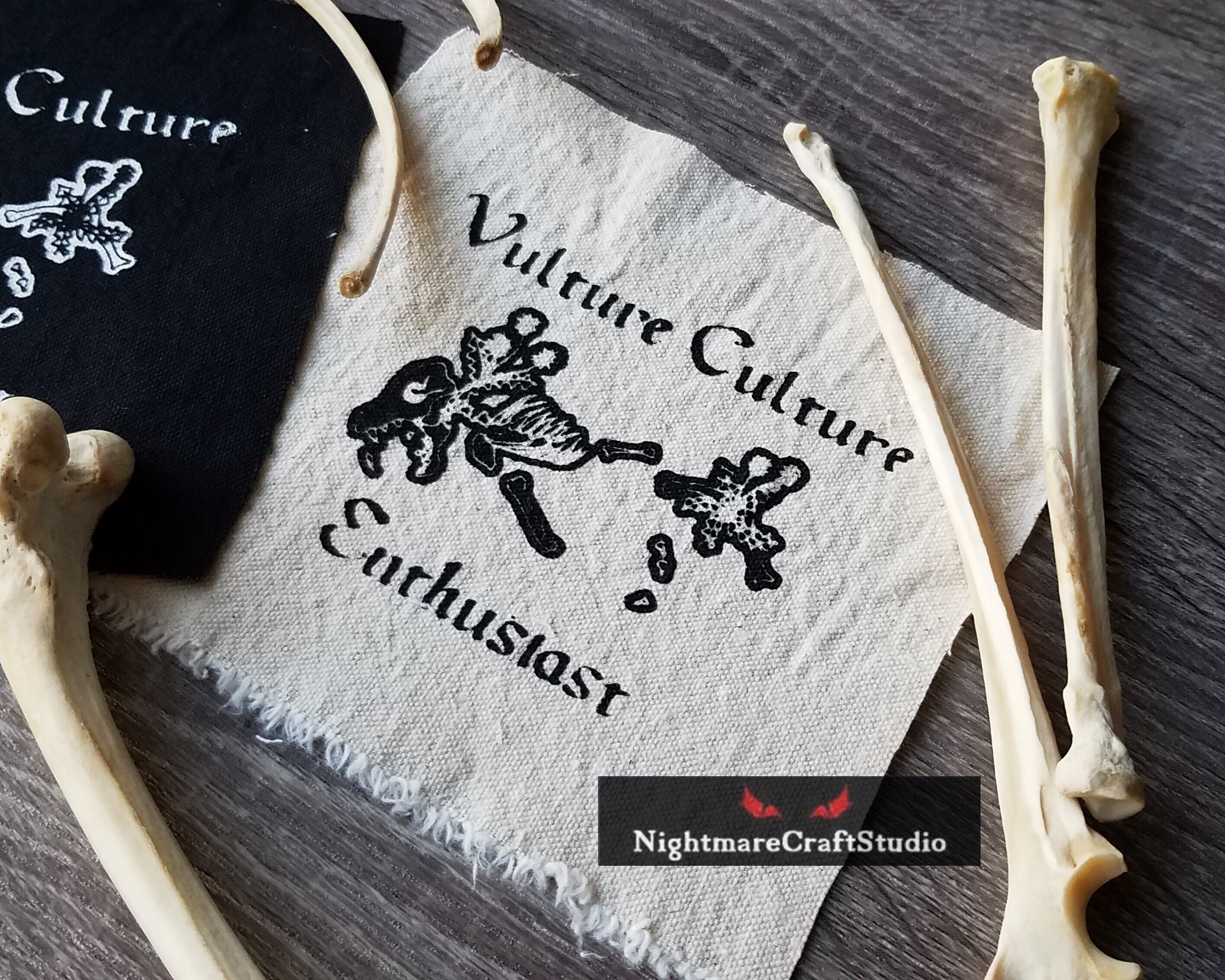 Vulture Culture Enthusiast Screenprinted Cloth Patch - Etsy