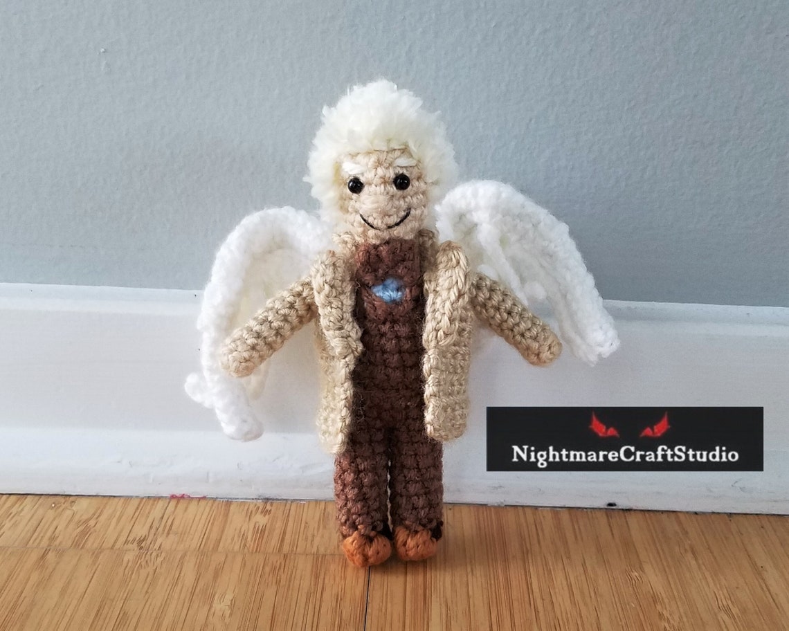 Aziraphale Good Omens Inspired Crochet Doll Pattern - Etsy