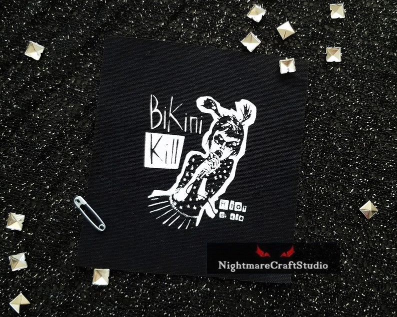 Bikini Kill Screenprinted Cloth Patch - Etsy