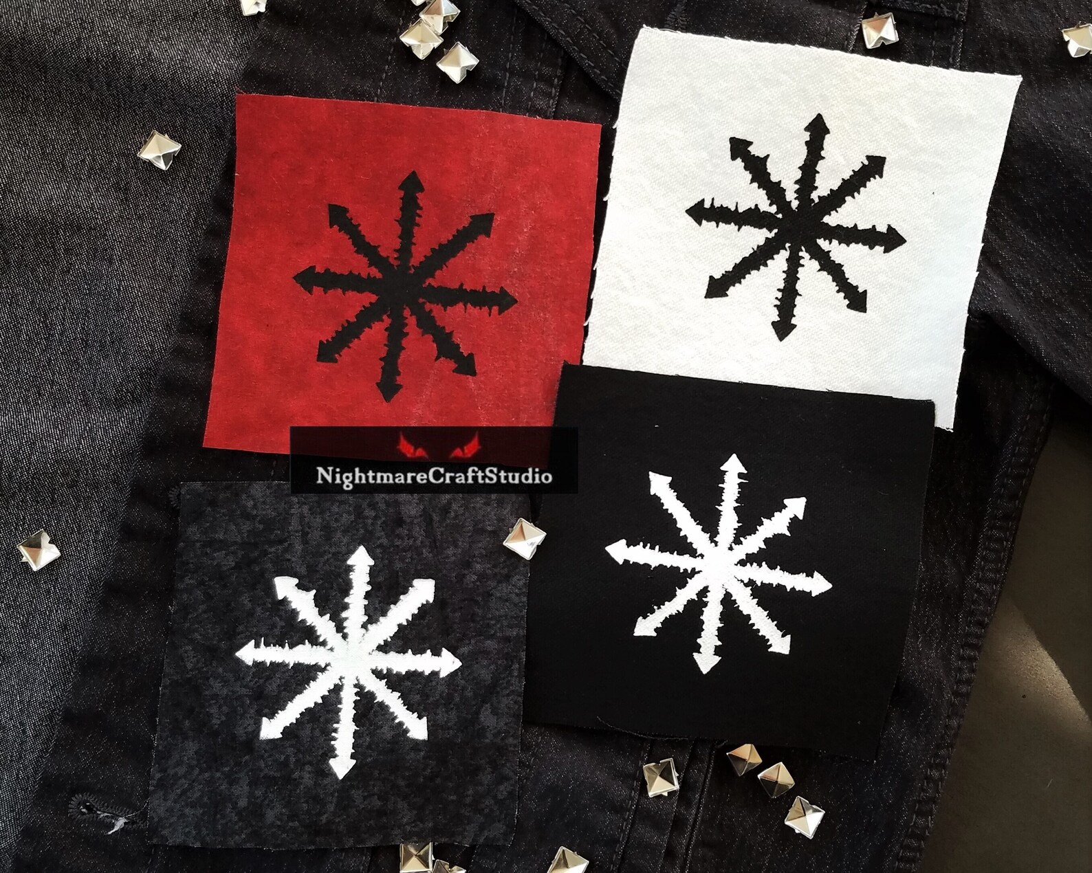 Chaos Star Screenprinted Cloth Patch - Etsy