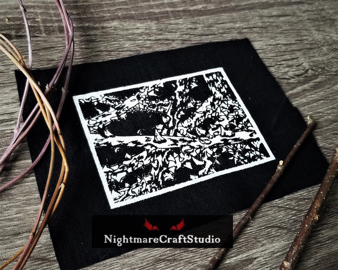 Thorn Briar Patch Screenprinted Cloth Patch - Etsy