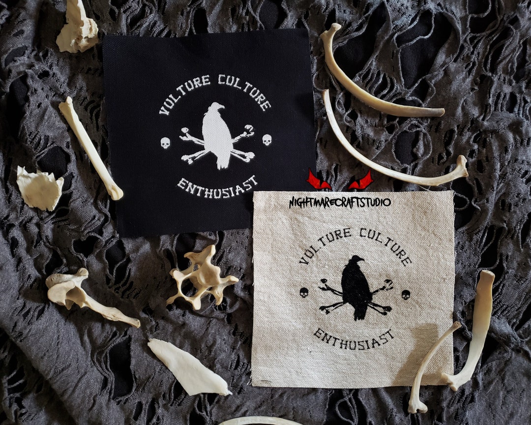 Vulture Culture Enthusiast Screenprinted Cloth Patch - Etsy