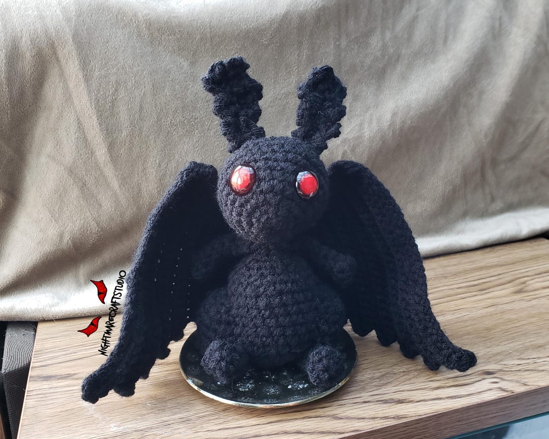 Mothman Crochet Plush Art Doll - Etsy