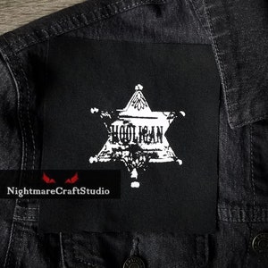 Hooligan Badge Screenprinted Cloth Patch - Etsy