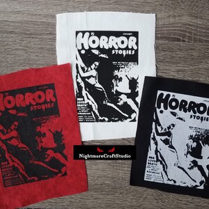 Horror Stories & Terror Tales Magazine Cover Screenprinted - Etsy