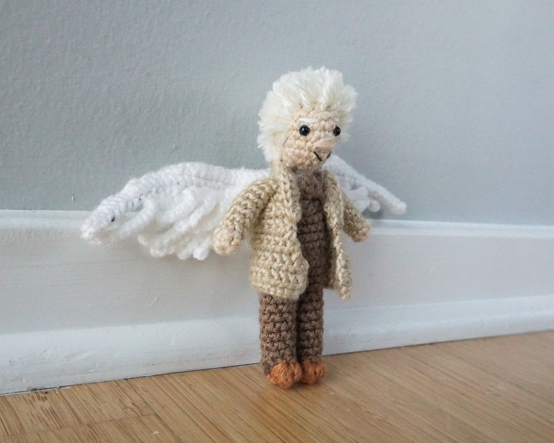 Aziraphale Good Omens Inspired Crochet Doll Pattern | Etsy