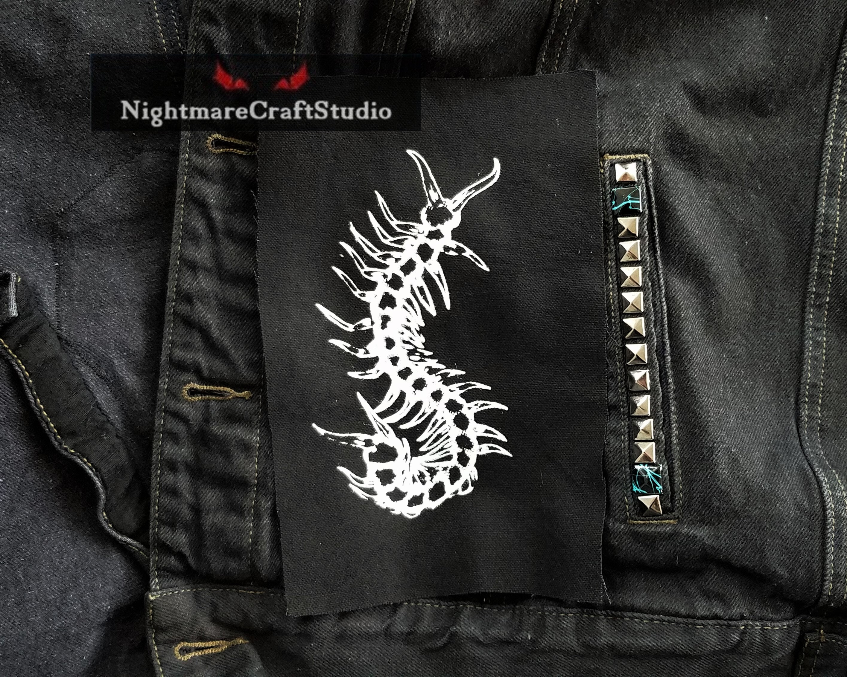 Centipede Screenprinted Patch Sew-on Punk Patch - Etsy