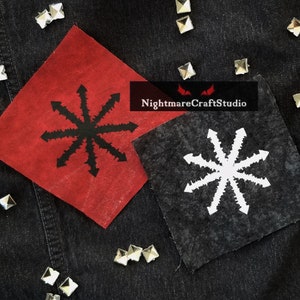 Chaos Star Screenprinted Cloth Patch - Etsy