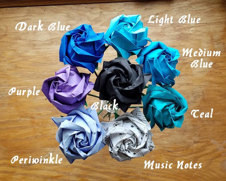 Origami Paper Flowers: Cosmos Clematis Four-o-Clock | Etsy