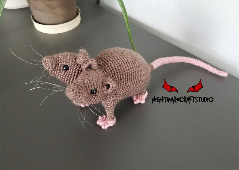 Two-headed Conjoined Rat Crochet Plush - Etsy