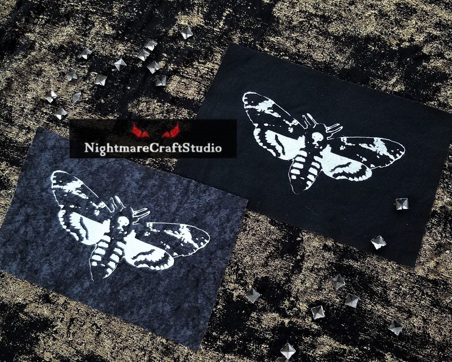 Death's-head Hawkmoth Screenprinted Patch Sew-on Punk | Etsy