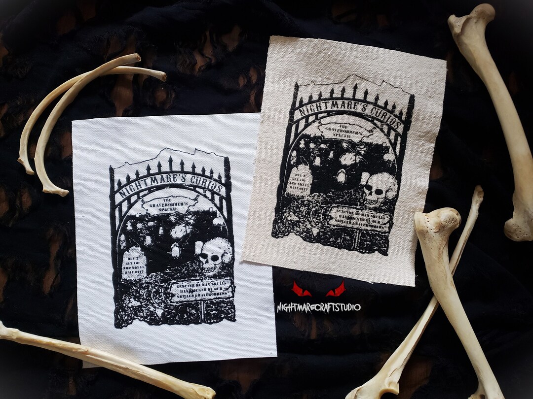 Graverobber's Special - Antique-look Advertising Screenprinted Cloth Patch - Etsy