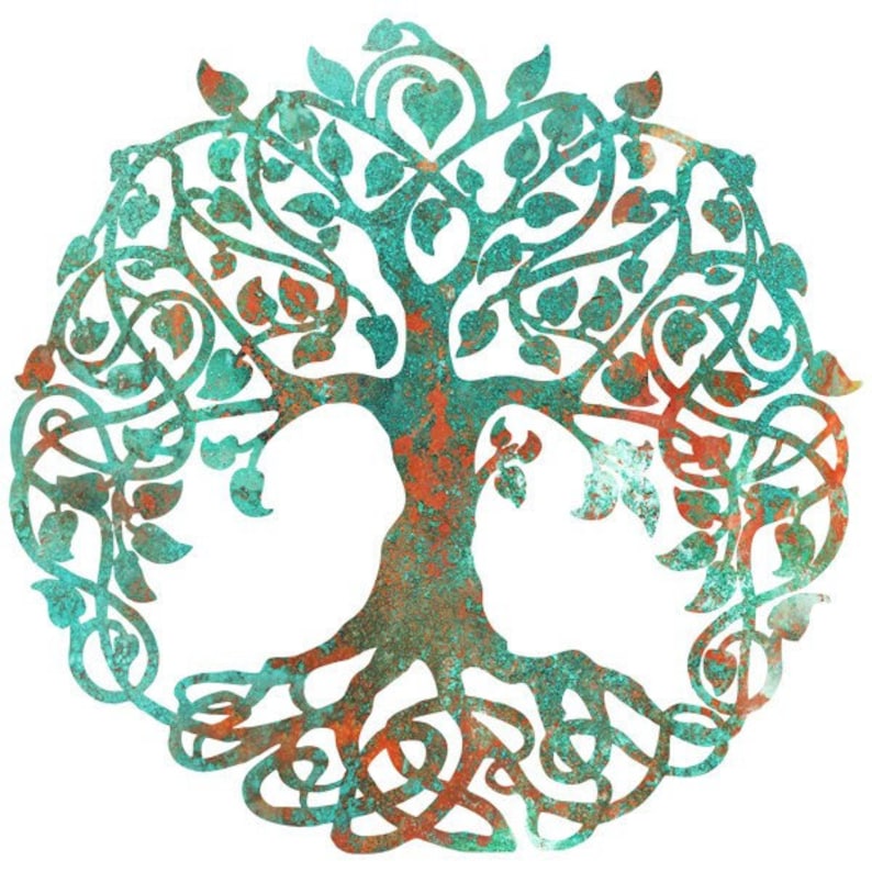 Tree of Life Metal Sign With Patina Finish 15x15 or 30x30 CA433 - Etsy