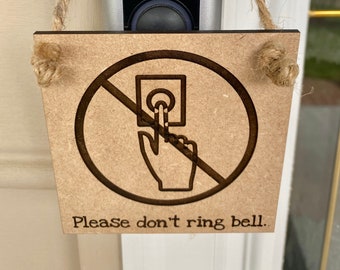 Please Ring Doorbell Sign - Etsy