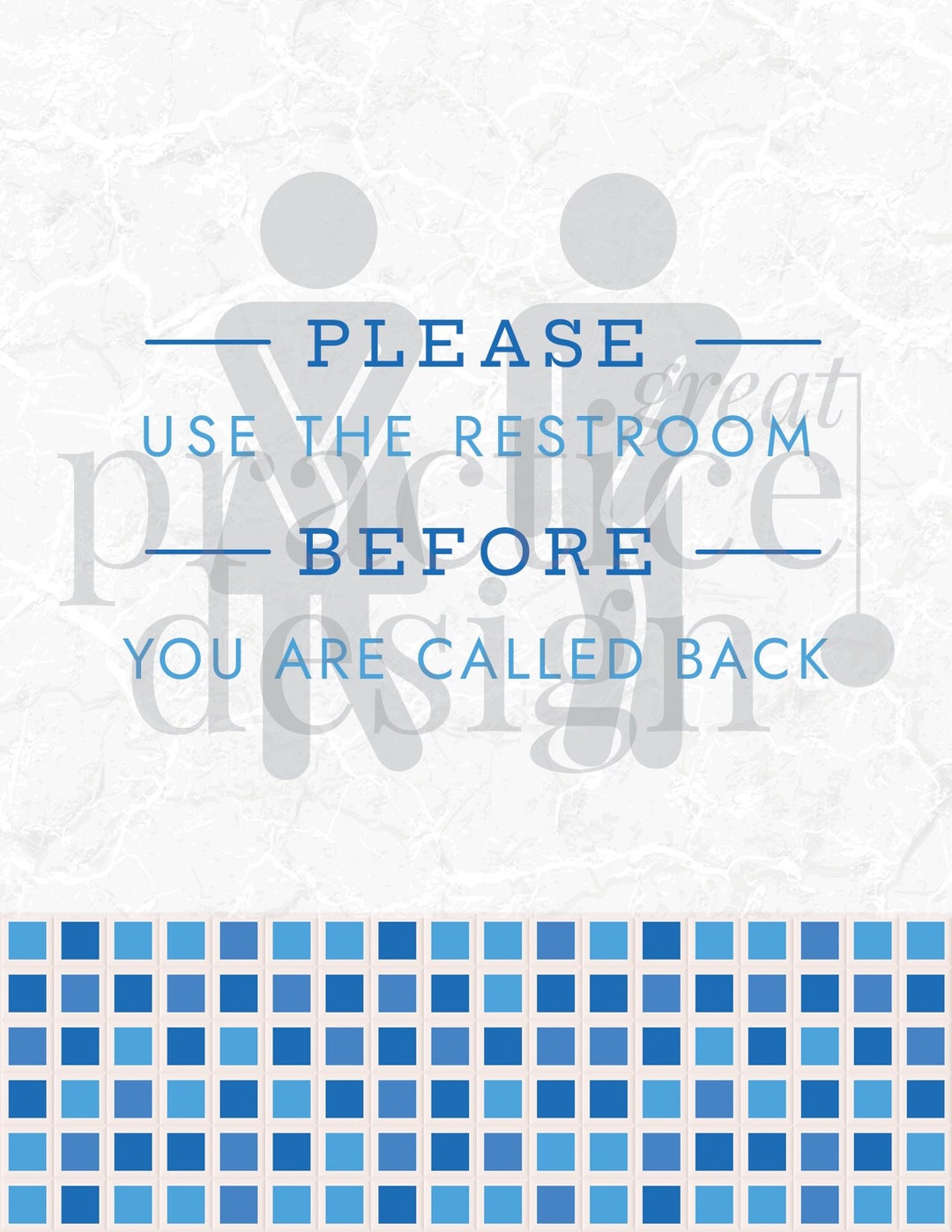 Restroom Sign Bathroom Sign Business Sign Office Decor Downloadable ...