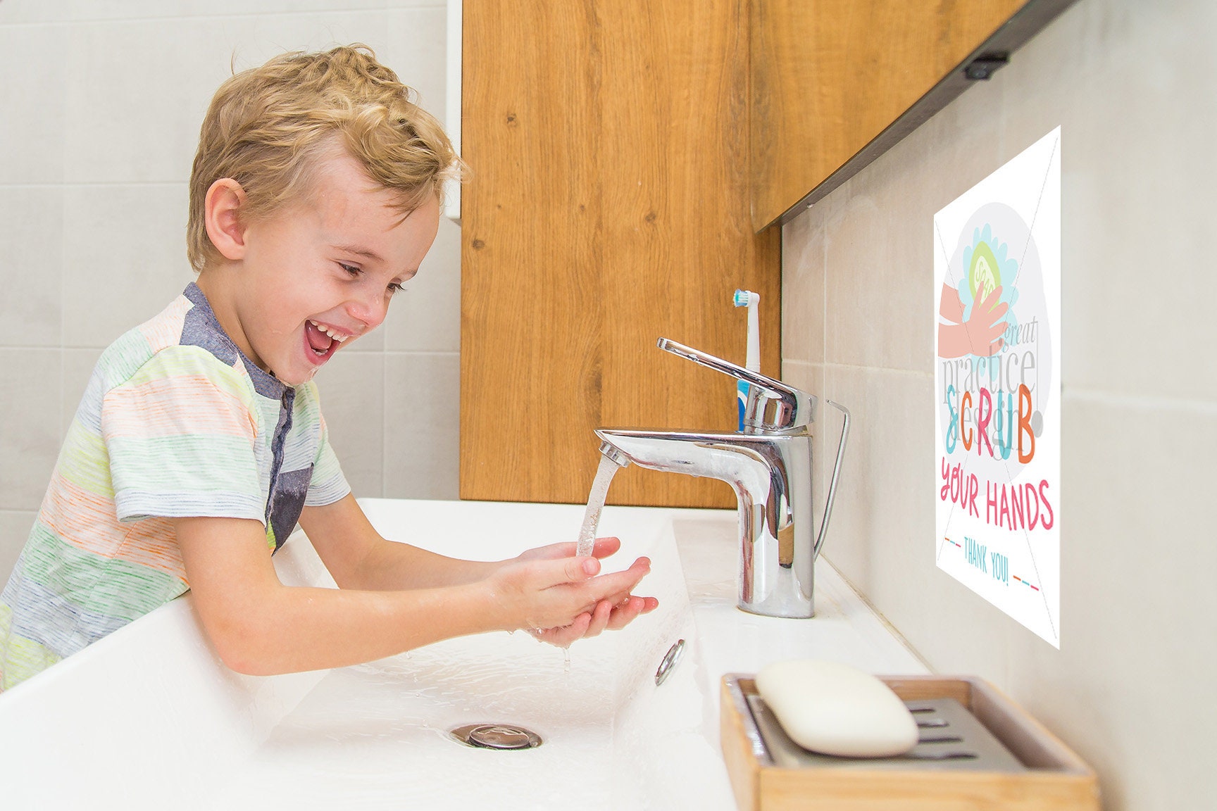 Adorable Wash Your Hands Sign Printable Hand Washing Sign - Etsy