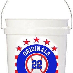 T-ball/baseball/softball Personalized Stickers for Dugout Bucket ...