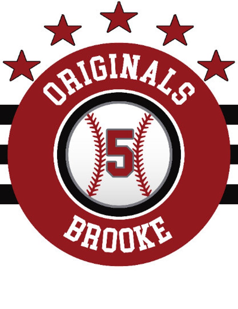 T-ball/baseball/softball Personalized Stickers for Dugout Bucket ...