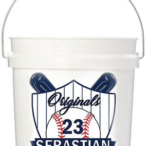 T-ball/baseball/softball Personalized Stickers for Dugout Bucket ...