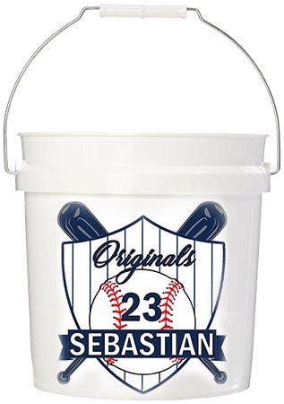 T-ball/baseball/softball Personalized Stickers for Dugout Bucket ...