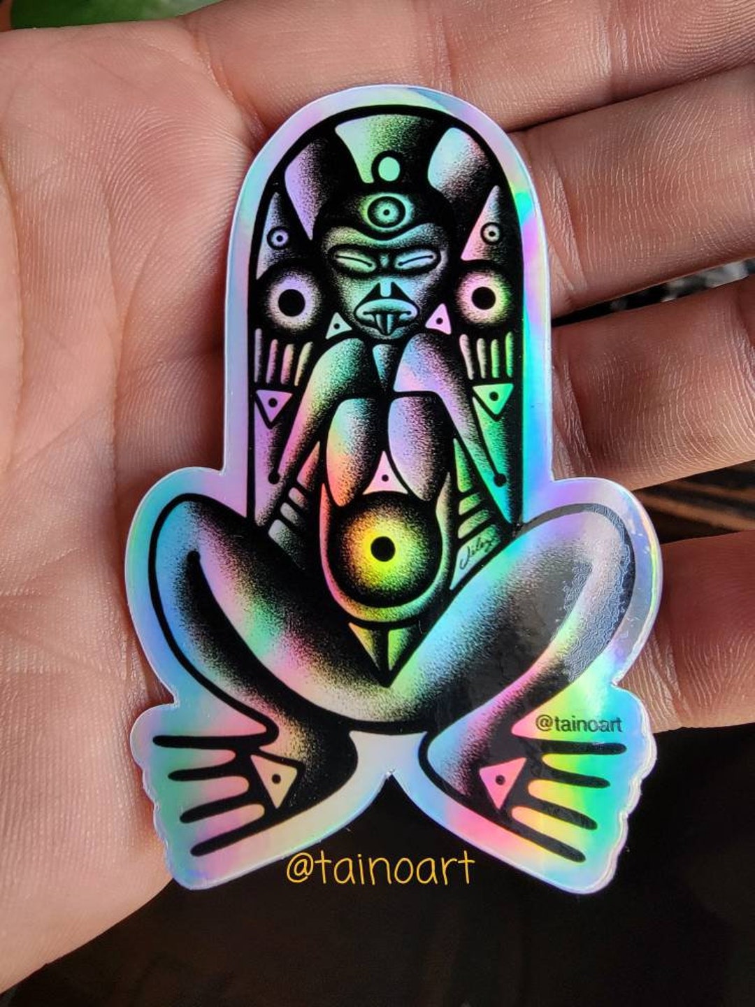 La Caguana / Atabey High Quality Holographic Sticker - Etsy