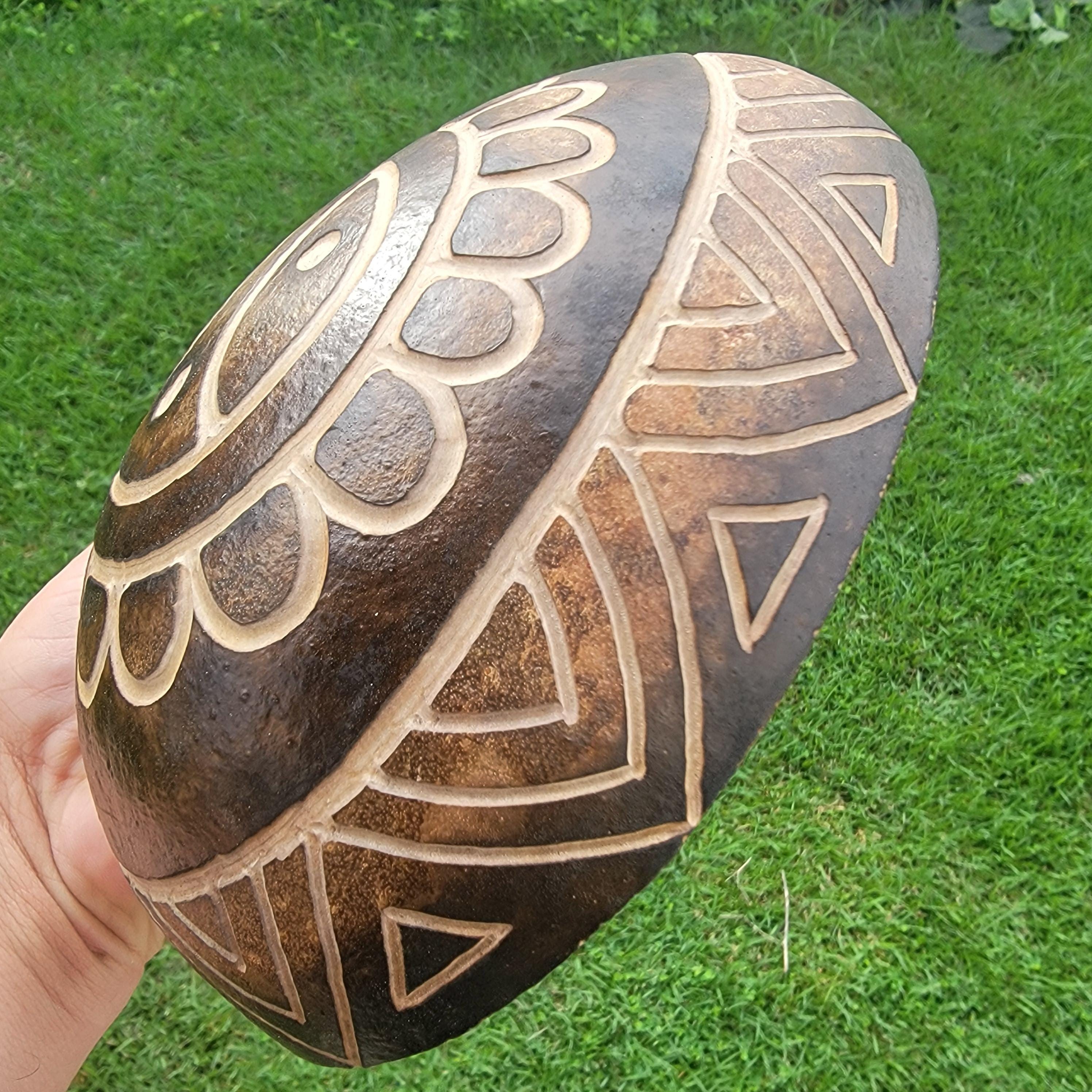 Taino Sol De Utuado Etching and Pyrography on Gourd. Free Priority ...