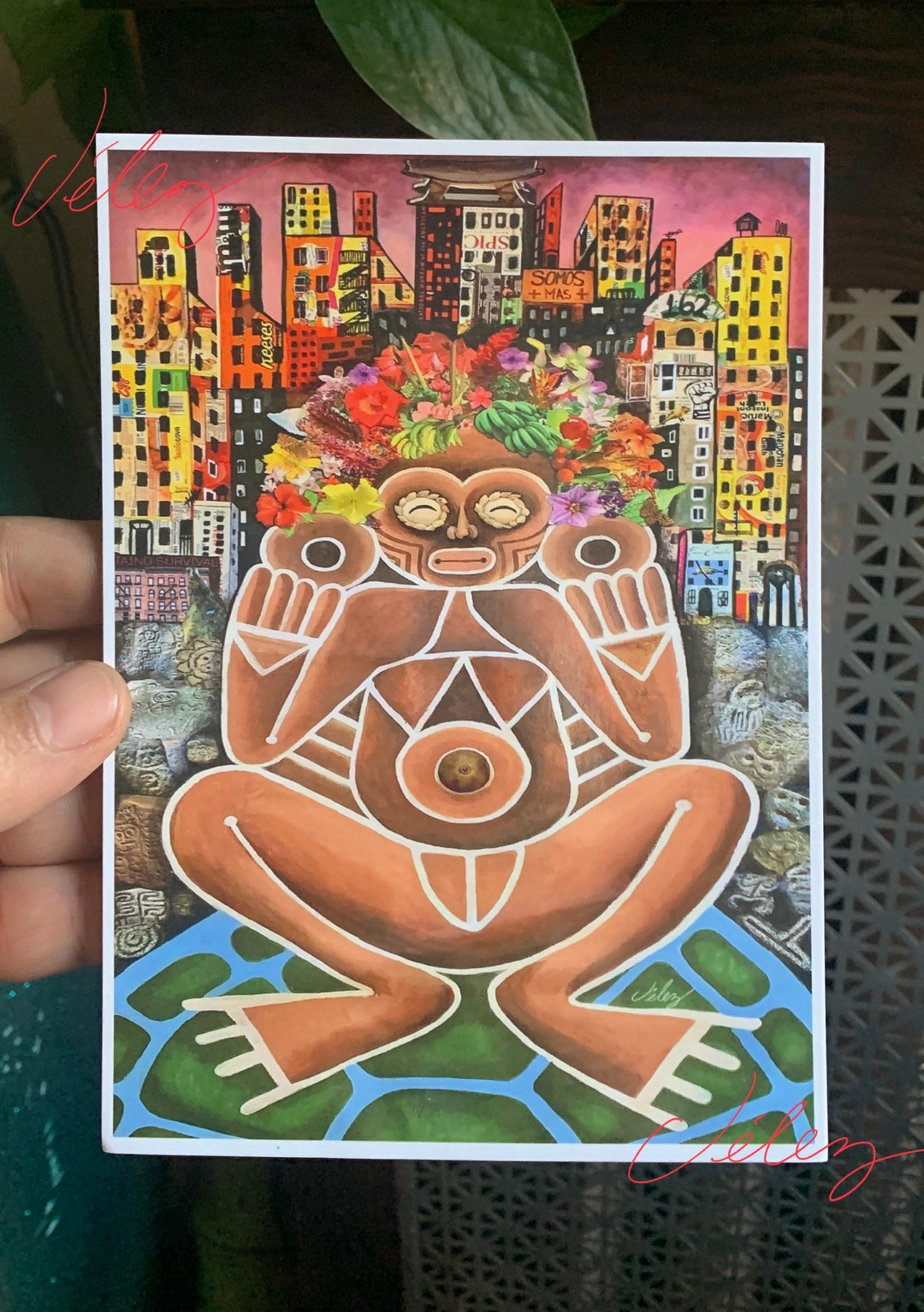 La Caguana atabey Premium Quality Glossy Postcard - Etsy