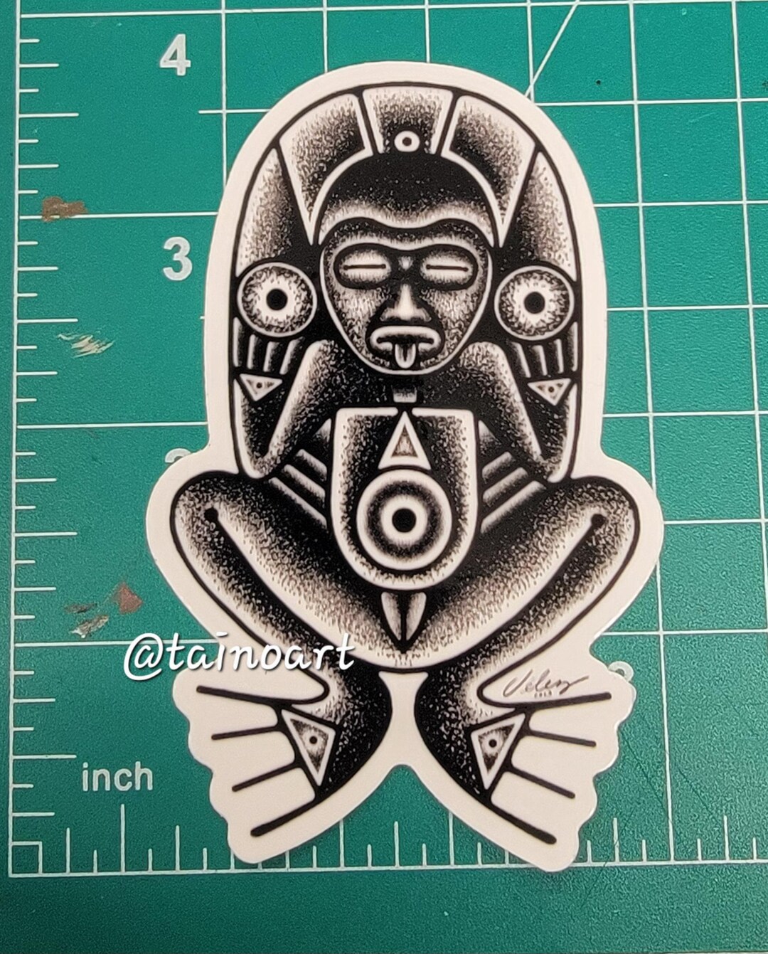 Atabey Taino Cemi Sticker: La Mujer De Caguana, Weatherproof Vinyl - Etsy