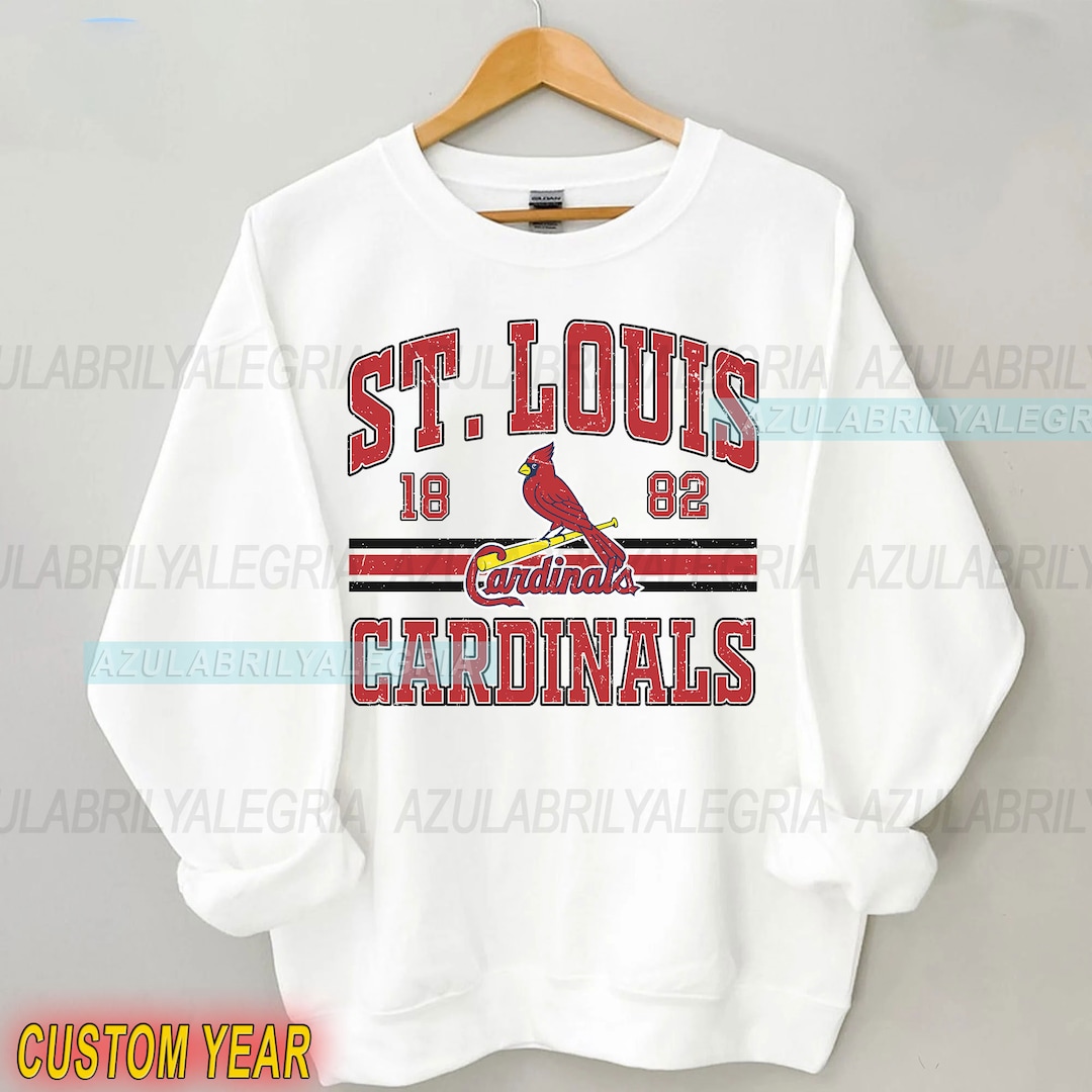 St. Louis Baseball Sweatshirt Vintage Style St. Louis Baseball Crewneck ...