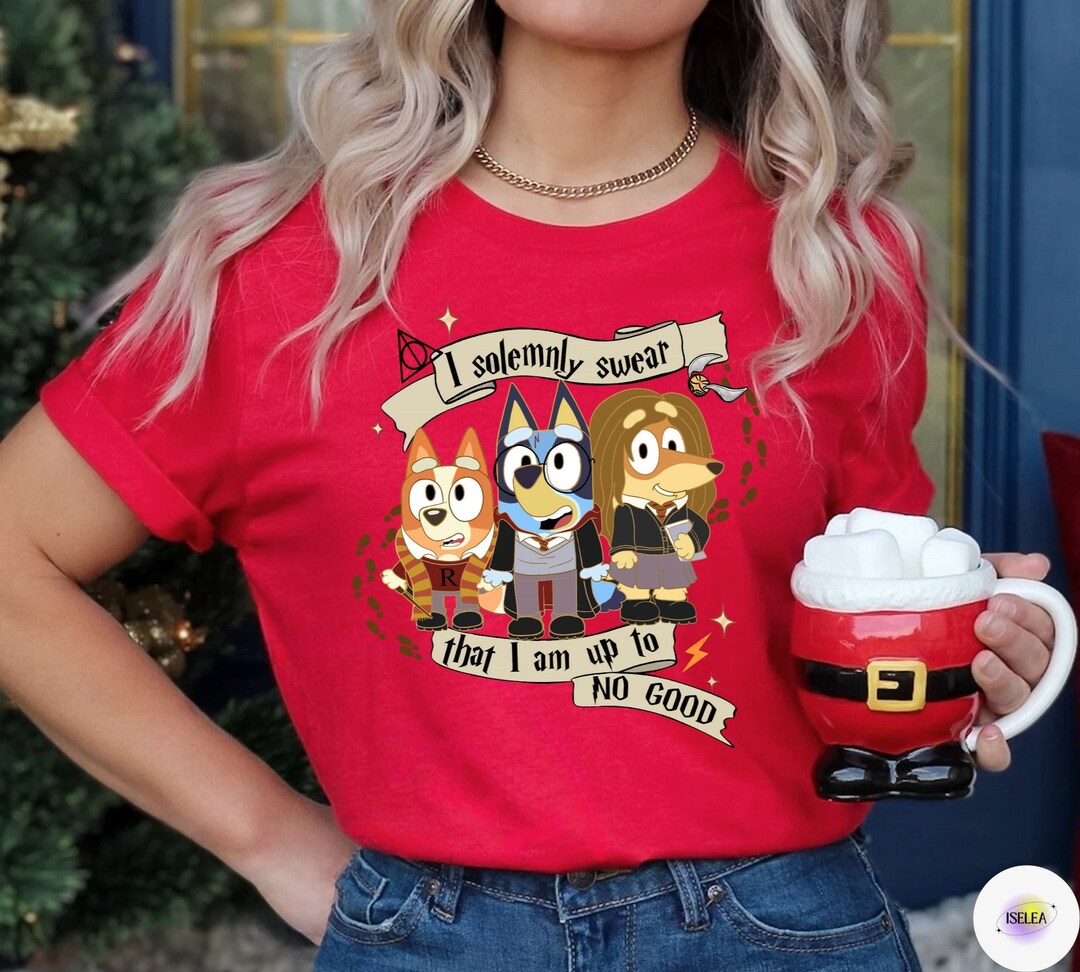 Bluey Bingo I Solemnly Swear That ,Bluey Wizard SweatshirtI Am Up to No ...