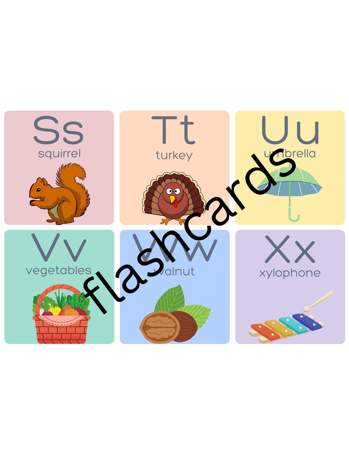 FALL FLASH CARDS Vocabulary Printable Cards Preschool Pre-k Learning ...