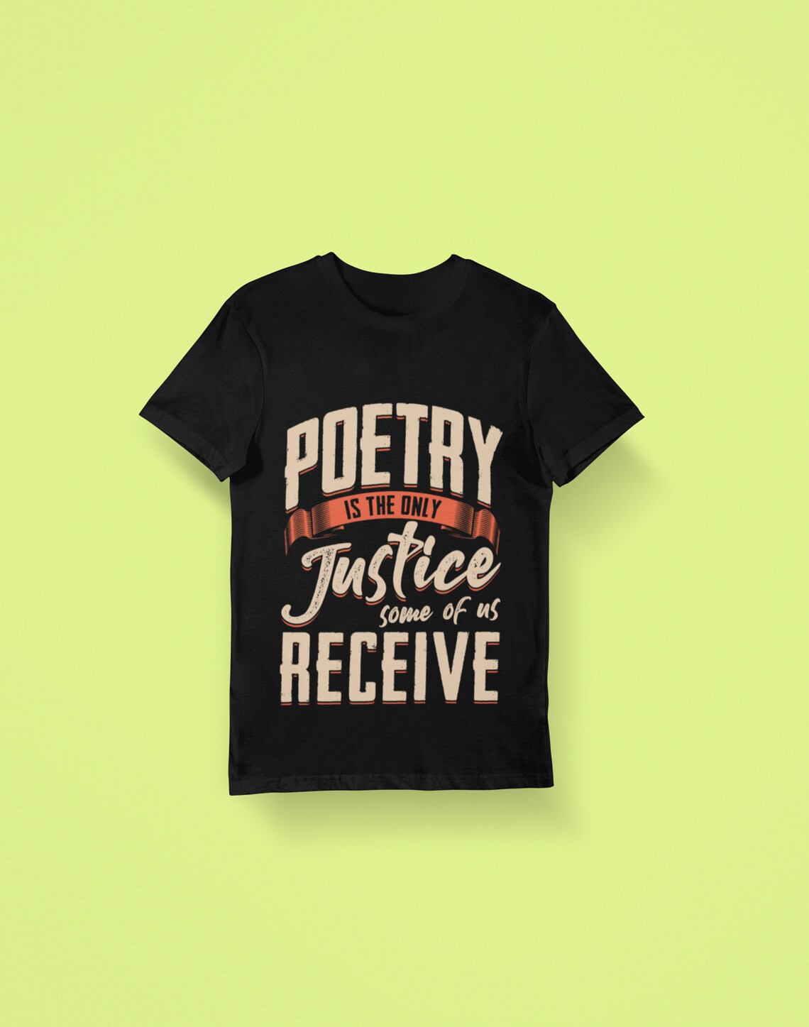 Poetry is Justice T-shirt: Gift for Writers & Poets - Etsy