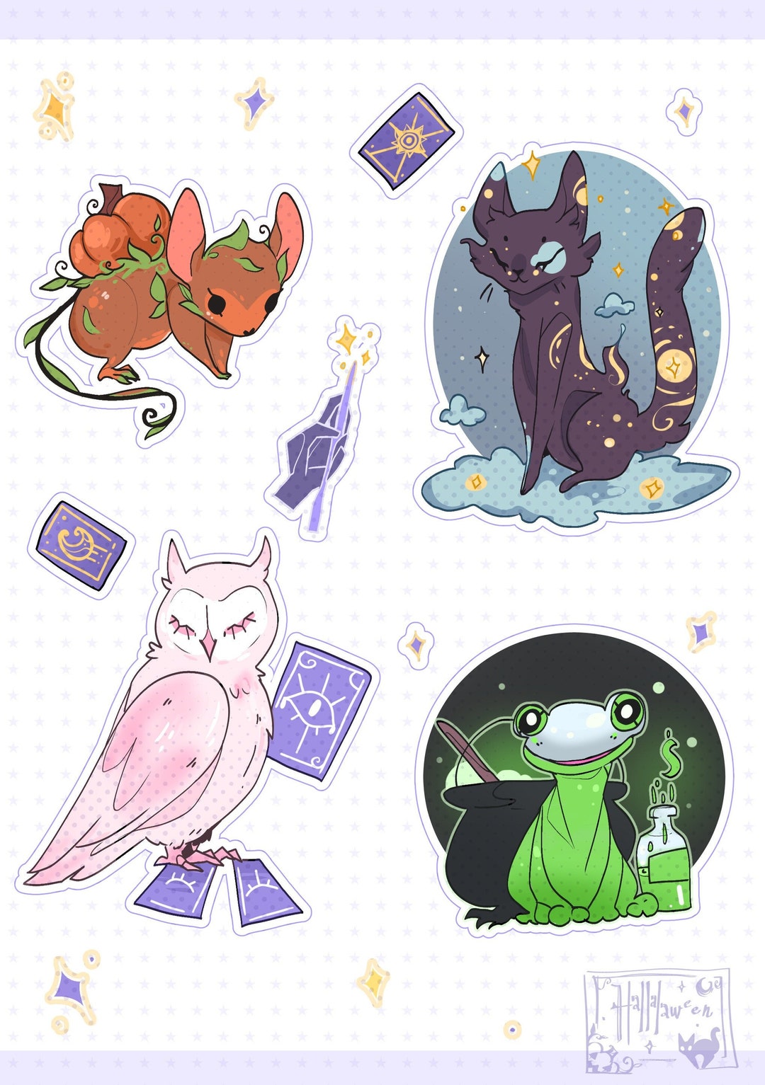 Familiar Friends Sticker Sheet - Etsy