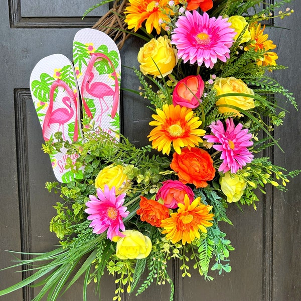 Tropical Wreath - Etsy