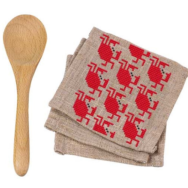 Cross Stitch Coaster - Etsy