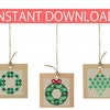 PATTERN : Christmas Cross Stitch Pattern 10, Gift Tags, Christmas ...