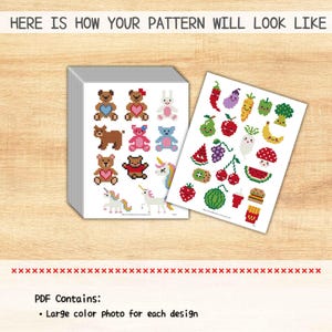 300 Tiny Cross Stitch Patterns: Baby & Kids 2-inch Designs (PDF ...