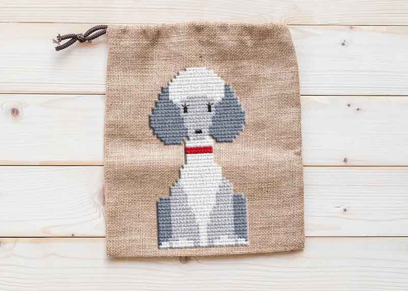 PATTERN : Set of 3 Cross Stitch Dog Pattern Modern Cross | Etsy