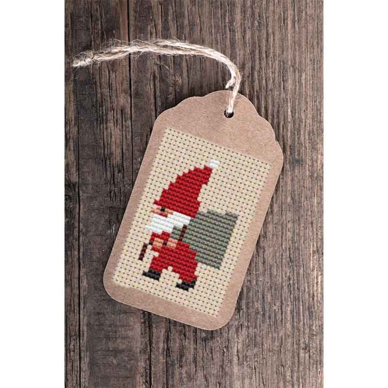 Christmas Gift Tags Cross Stitch Pattern Santa Claus Mini - Etsy